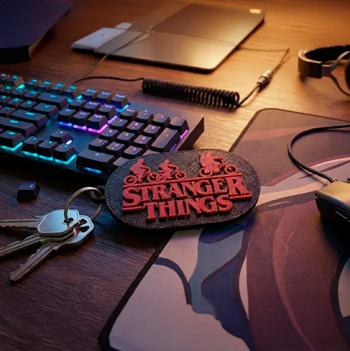 Stranger Things Keychain Llavero | Sin AMS - Free 3D Print Model ...