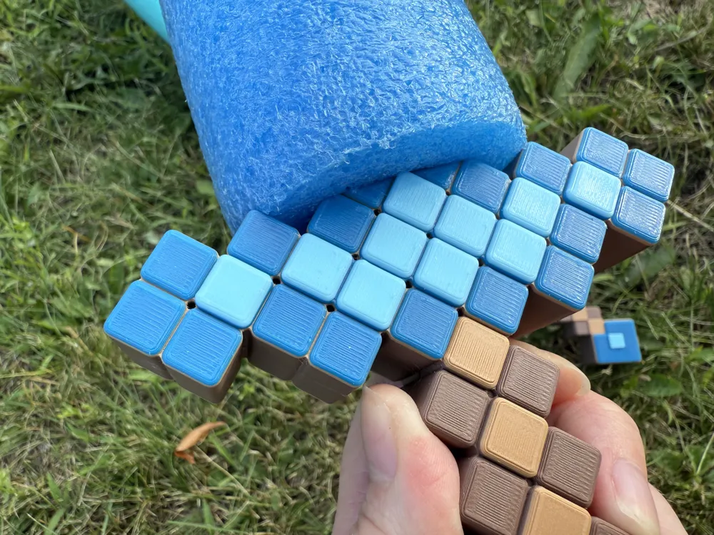 Minecraft Inspired Diamond Pool Noodle Sword - Free 3D Print Model ...