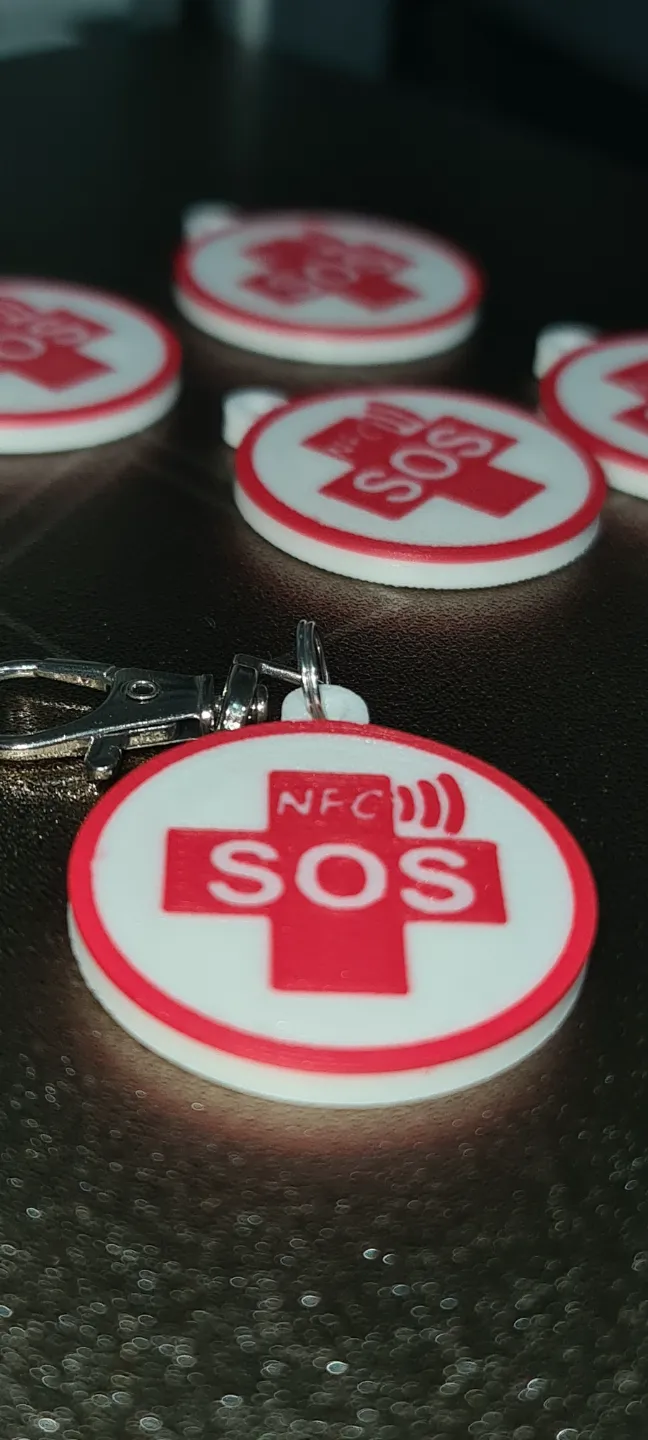 Keychain NFC SOS by Arte SSM - MakerWorld