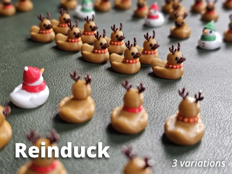 Cute little reinduck | Christmas reindeer duck - Free 3D Print Model ...