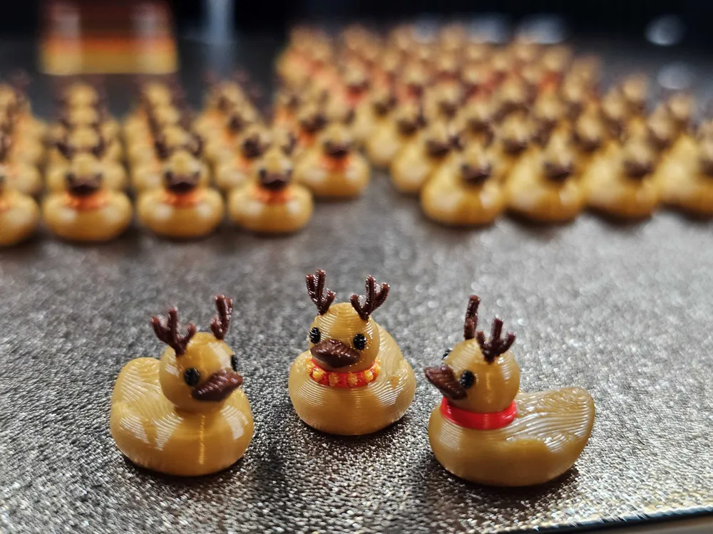 Cute little reinduck | Christmas reindeer duck by Karen Chau Designs ...