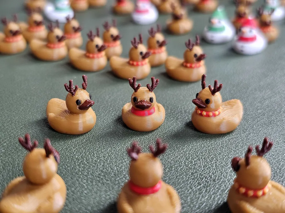 Cute little reinduck | Christmas reindeer duck by Karen Chau Designs ...