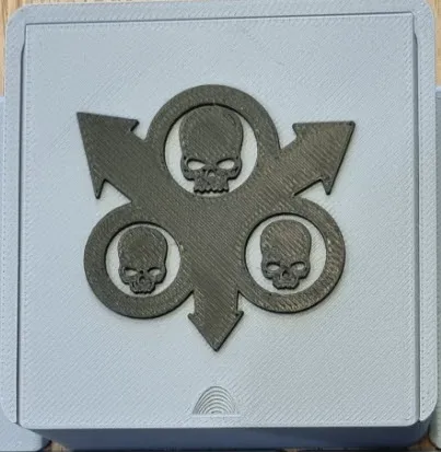 Dice Box & 33 War Hammer 40K Faction lids - Free 3D Print Model ...