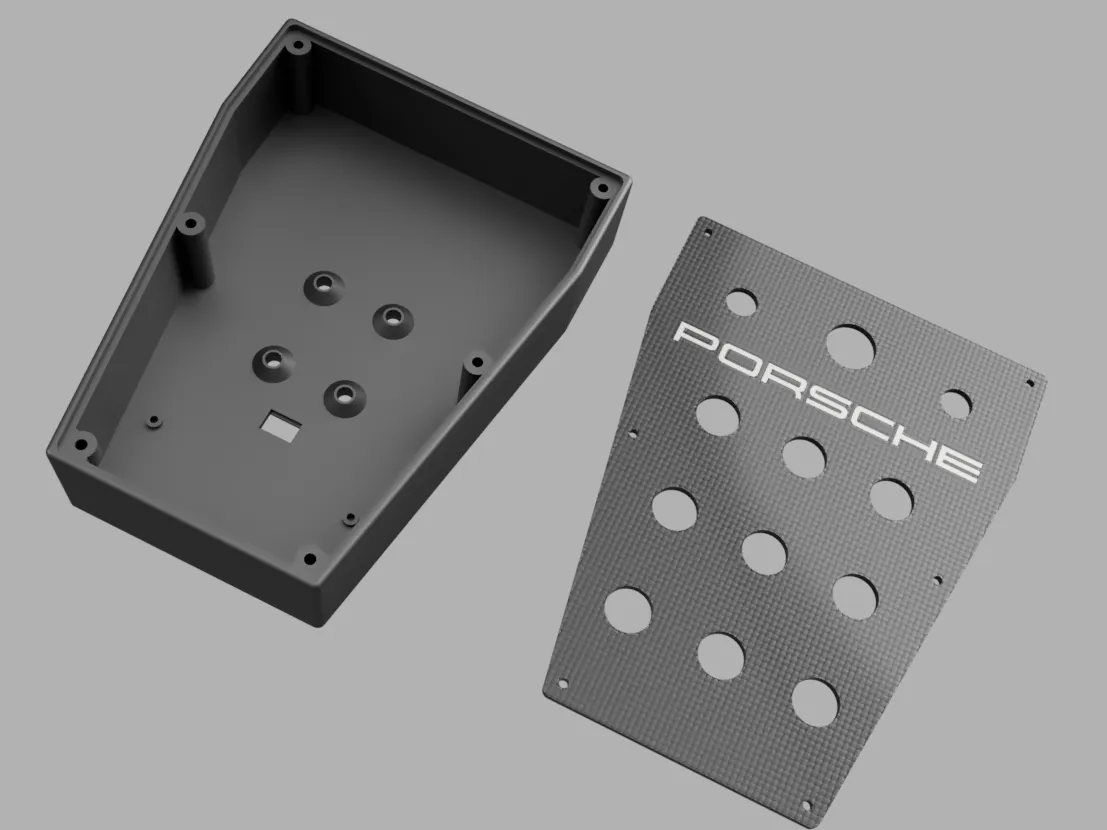 Porsche Inspired Sim Racing Button Box - Free 3D Print Model - MakerWorld