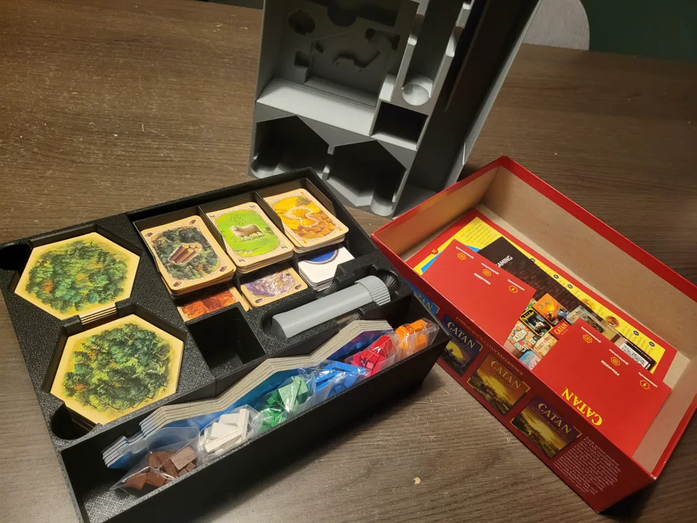 Catan expansion insert tray organizer by mac93 MakerWorld: Download ...