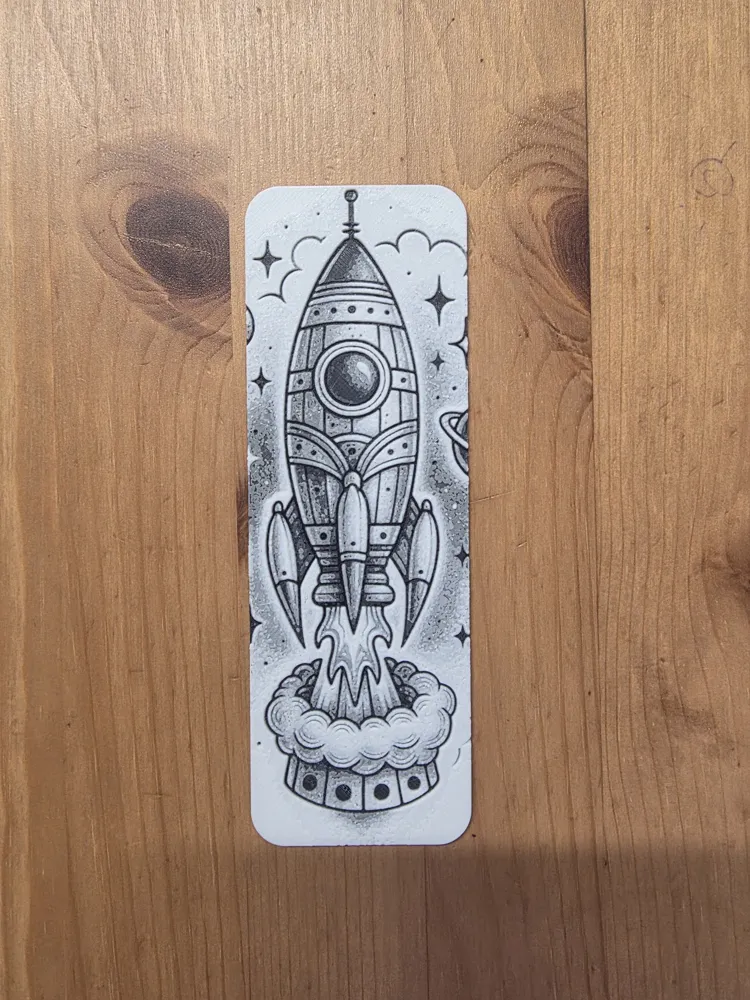 Rocket bookmark by Morganja MakerWorld: Download Free 3D Models