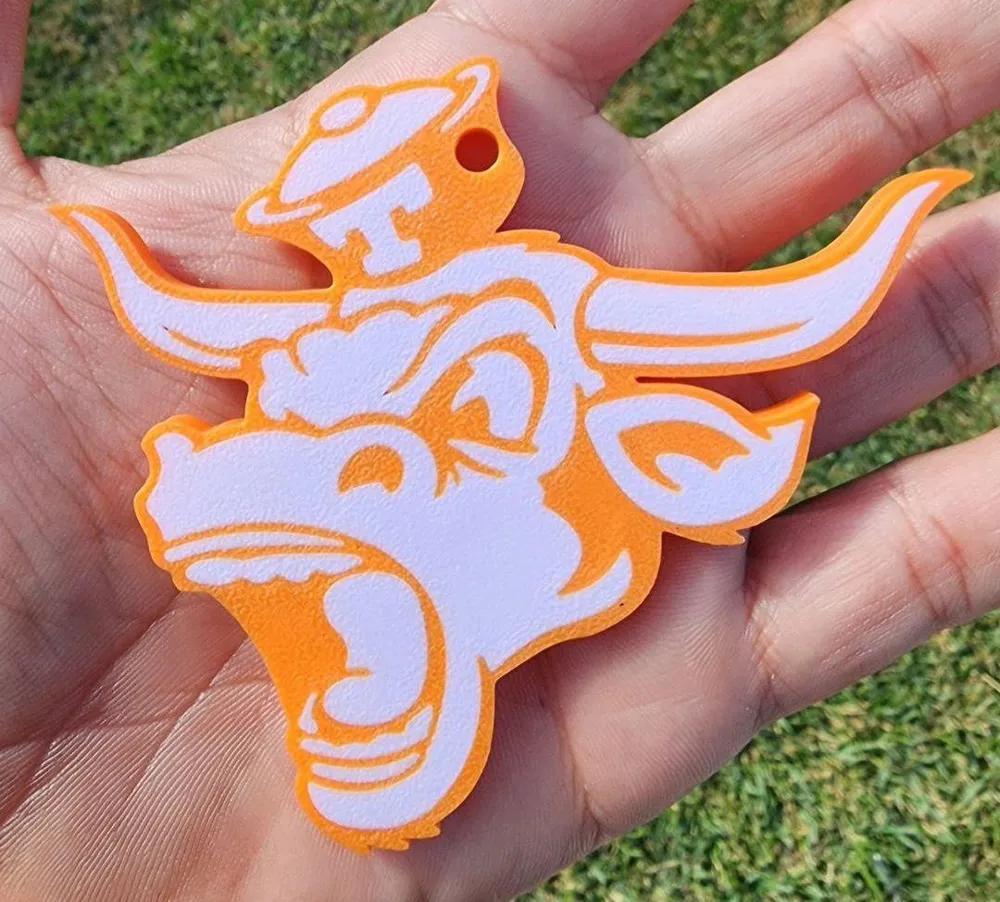 Texas Longhorn Keychain by RS - MakerWorld