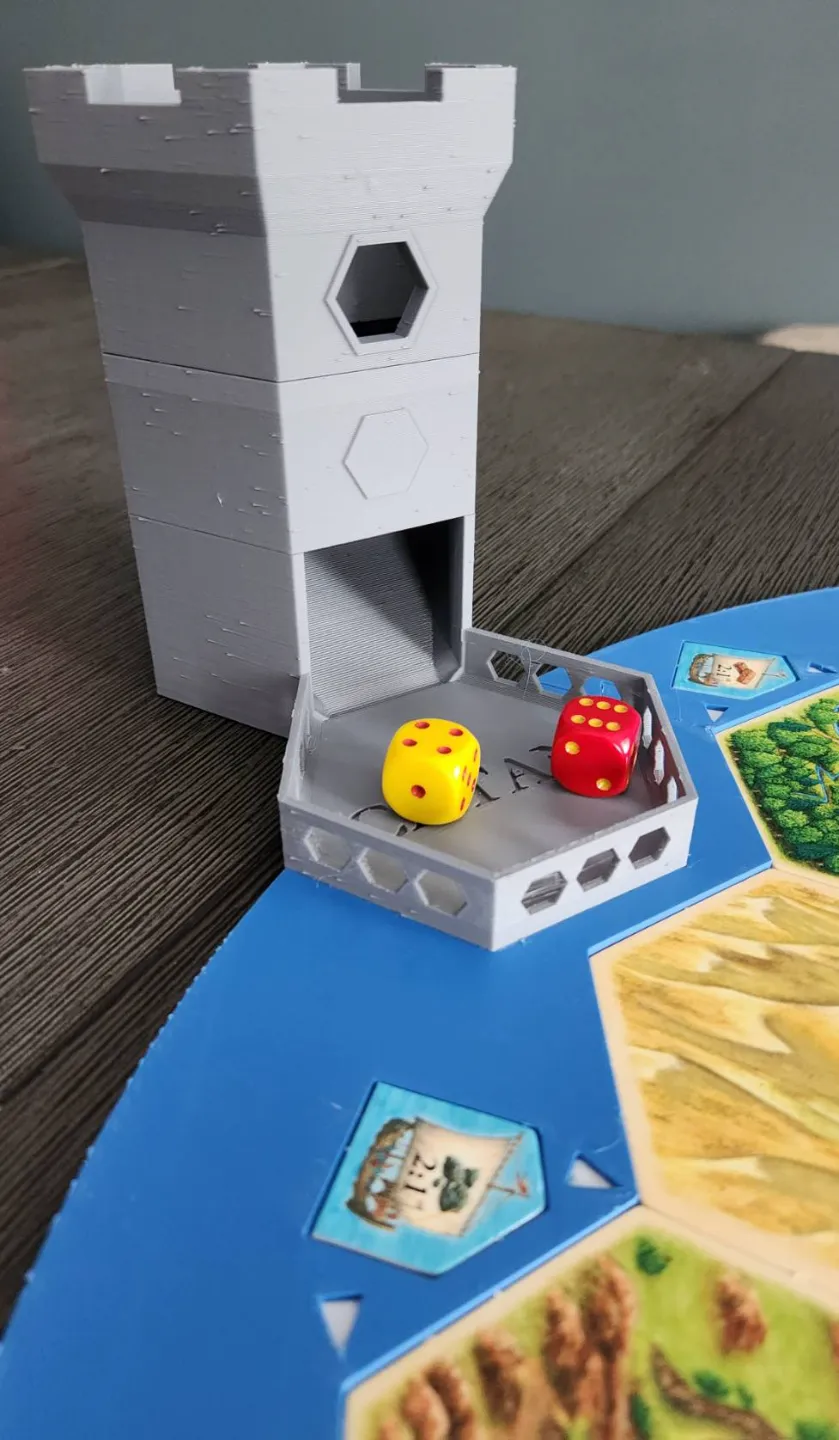 Catan Border w/ Built-in Dice Tower for OG Game Remixed by OmeaemO ...