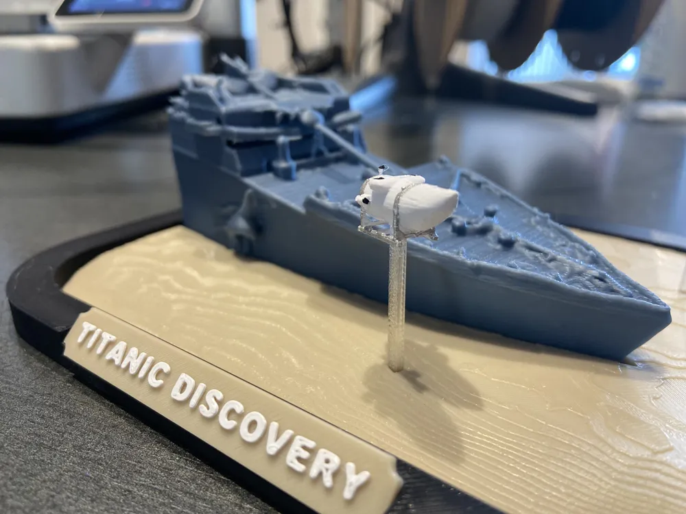 Titanic Discovery Diorama by Kawa MakerWorld: Download Free 3D Models