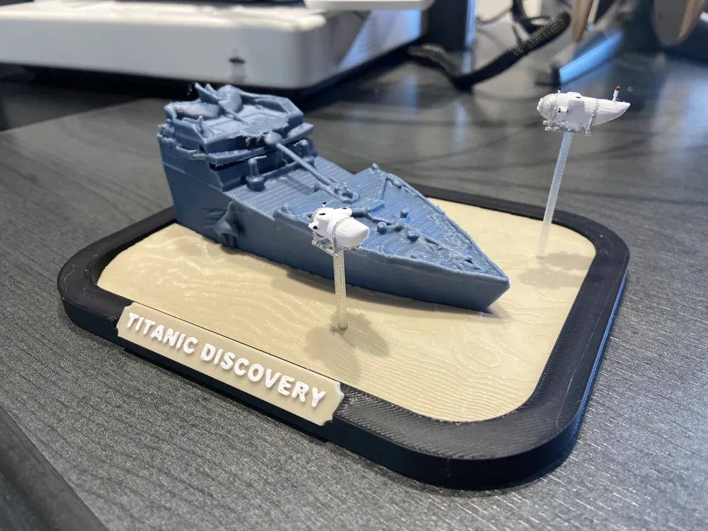 Titanic Discovery Diorama by Kawa MakerWorld: Download Free 3D Models