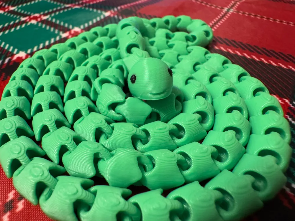Tiny Flexi Snake 'The Extra Long One' - Free 3D Print Model - MakerWorld