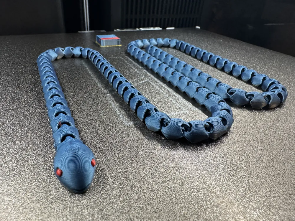 Tiny Flexi Snake 'The Extra Long One' - Free 3D Print Model - MakerWorld