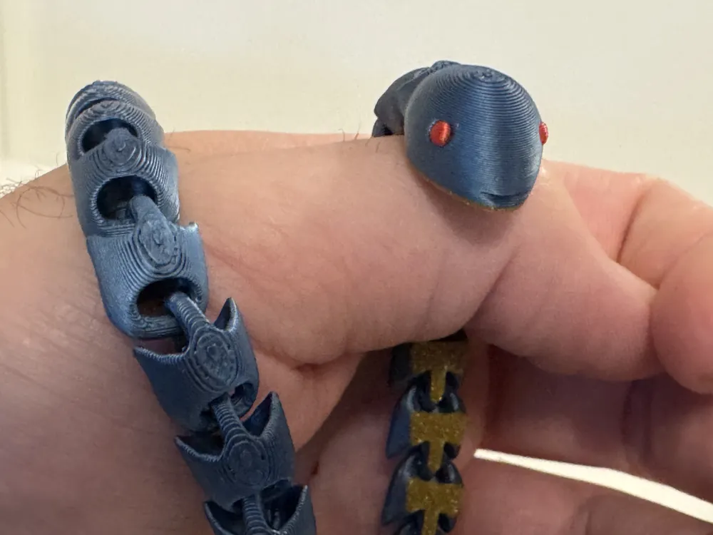 Tiny Flexi Snake 'The Extra Long One' - Free 3D Print Model - MakerWorld