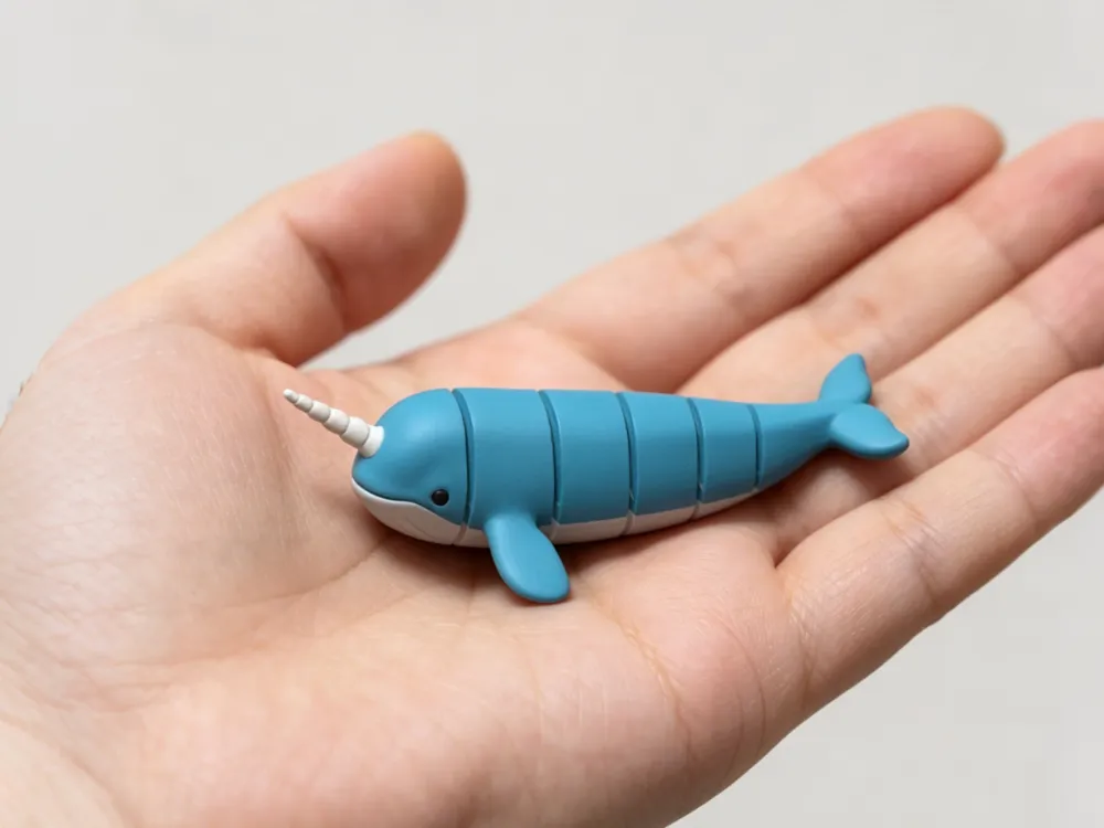 Narwhal - Articulated Animal - Articulated Kids' Fidget Animal Toy ...