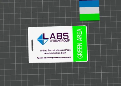 Labs red key card by 1994df - MakerWorld