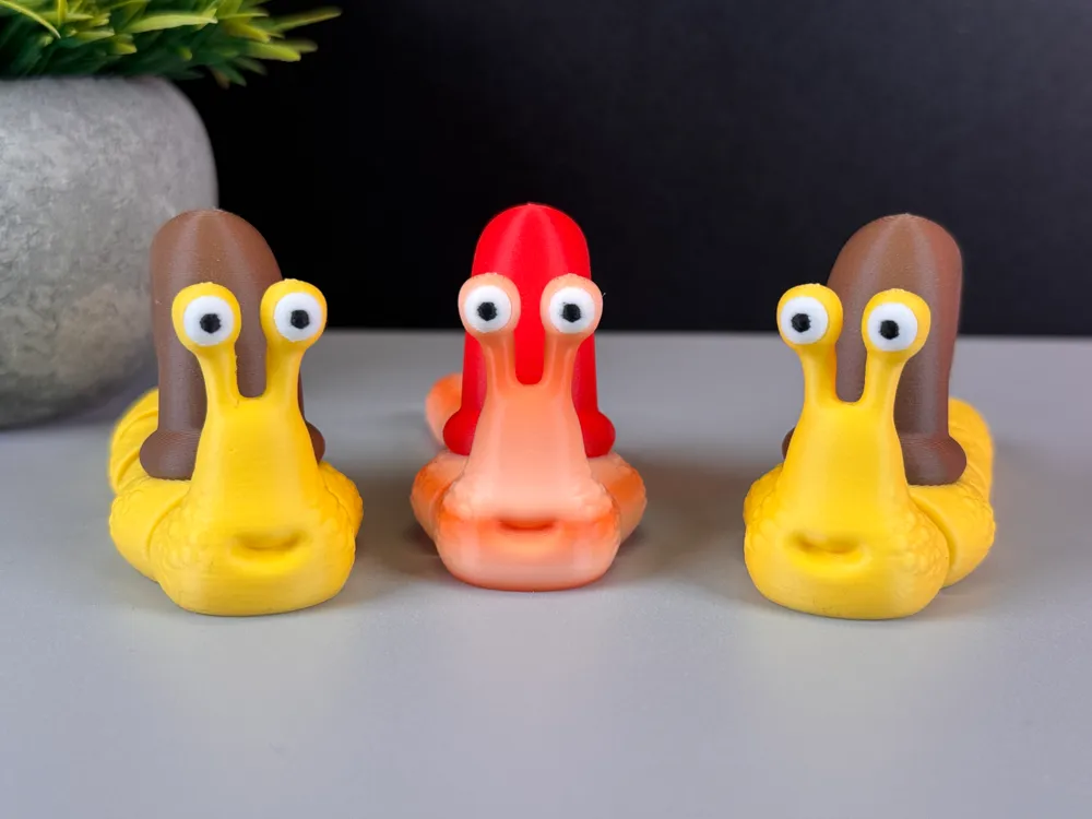 Articulated Cute Snail - Free 3D Print Model - MakerWorld