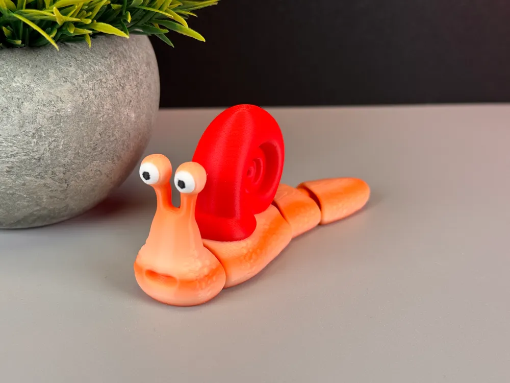 Articulated Cute Snail - Free 3D Print Model - MakerWorld