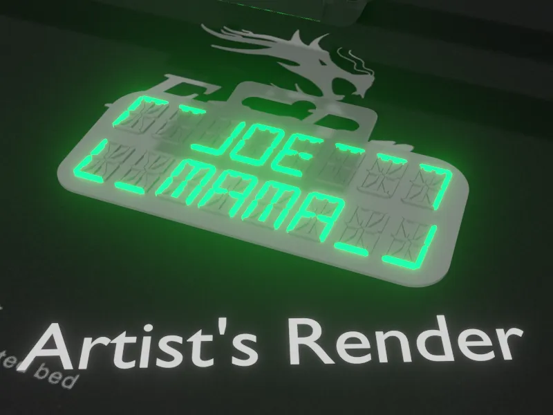 14 Segment Display Name Tag by Randomblock1 MakerWorld: Download Free ...