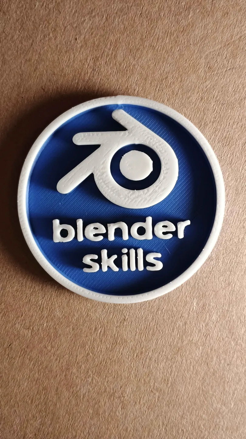 Blender skills -badge by RikuA - MakerWorld