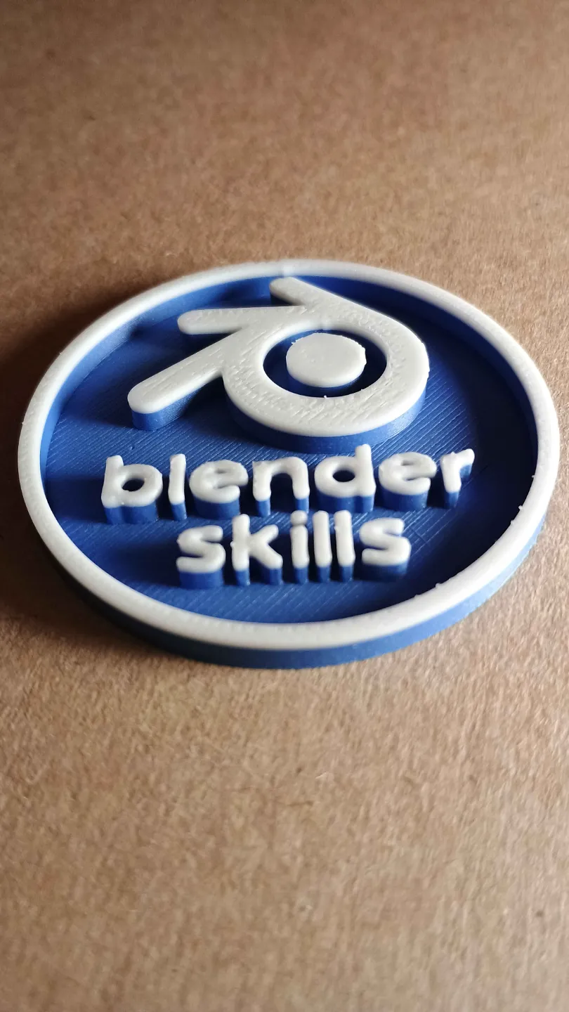 Blender skills -badge by RikuA - MakerWorld