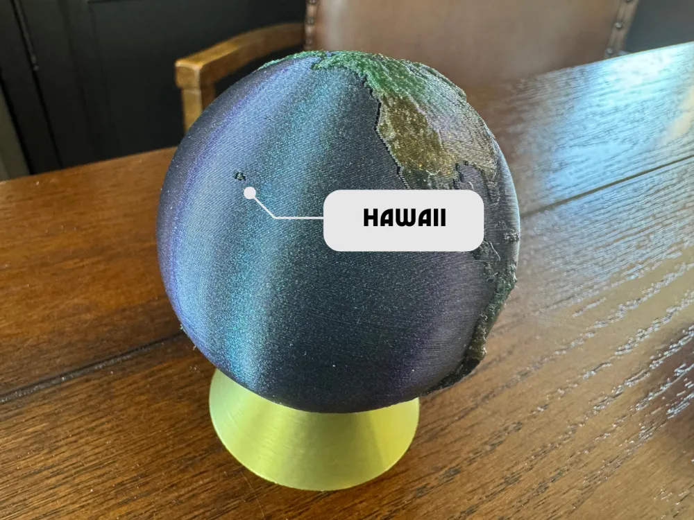 3D Earth Model from 48K Displacement Map - Free 3D Print Model - MakerWorld