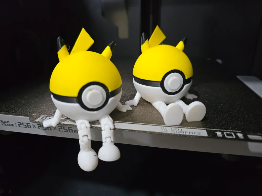 Articulated Pikachu Pokeball by 3Devil MakerWorld: Download Free 3D Models