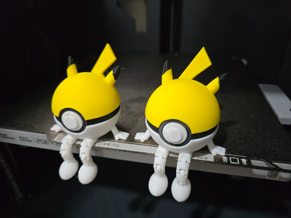 Articulated Pikachu Pokeball by 3Devil - MakerWorld