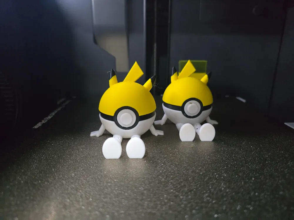 Articulated Pikachu Pokeball by 3Devil - MakerWorld