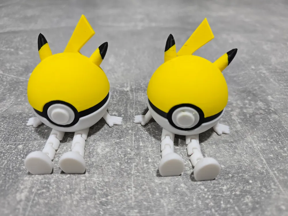 Articulated Pikachu Pokeball by 3Devil - MakerWorld