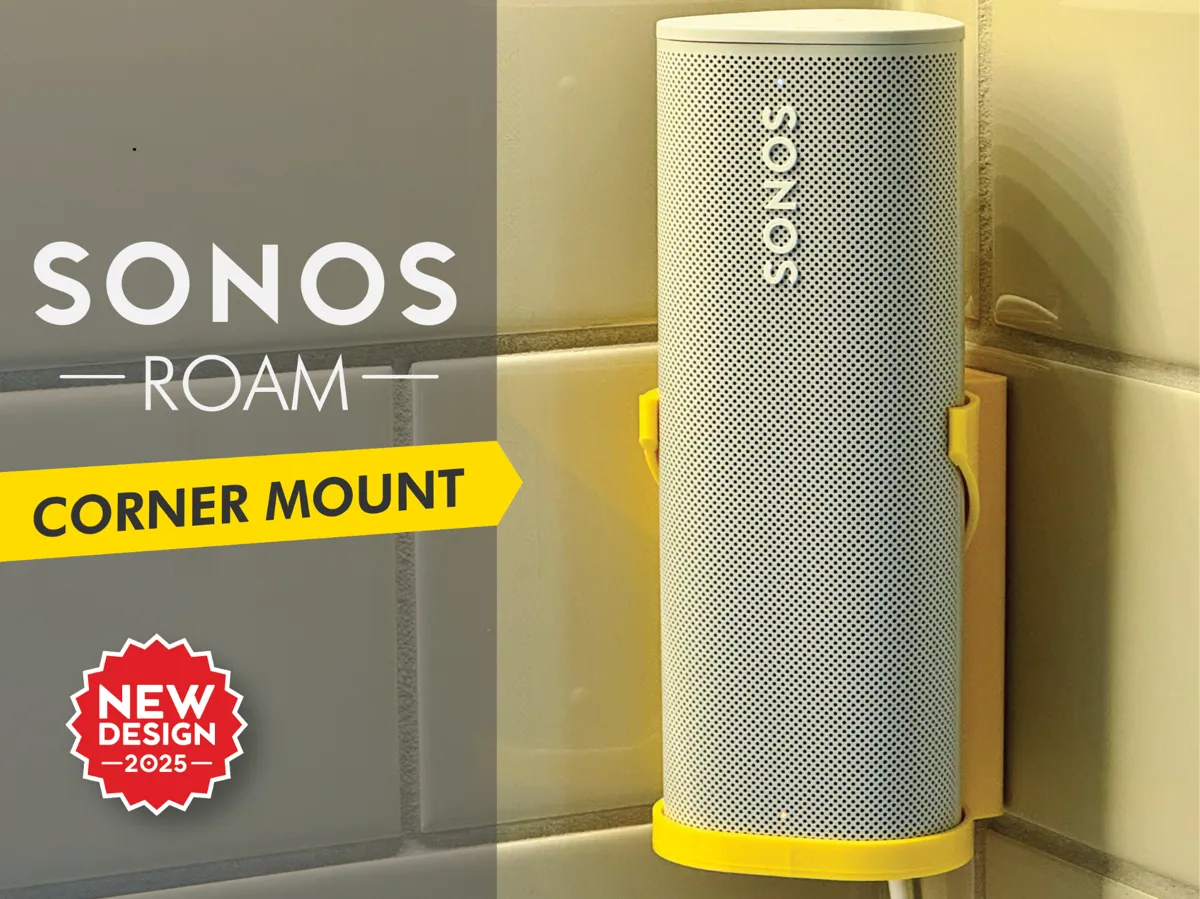 SONOS Roam Wall Mount - Corner Hugger - Free 3D Print Model - MakerWorld