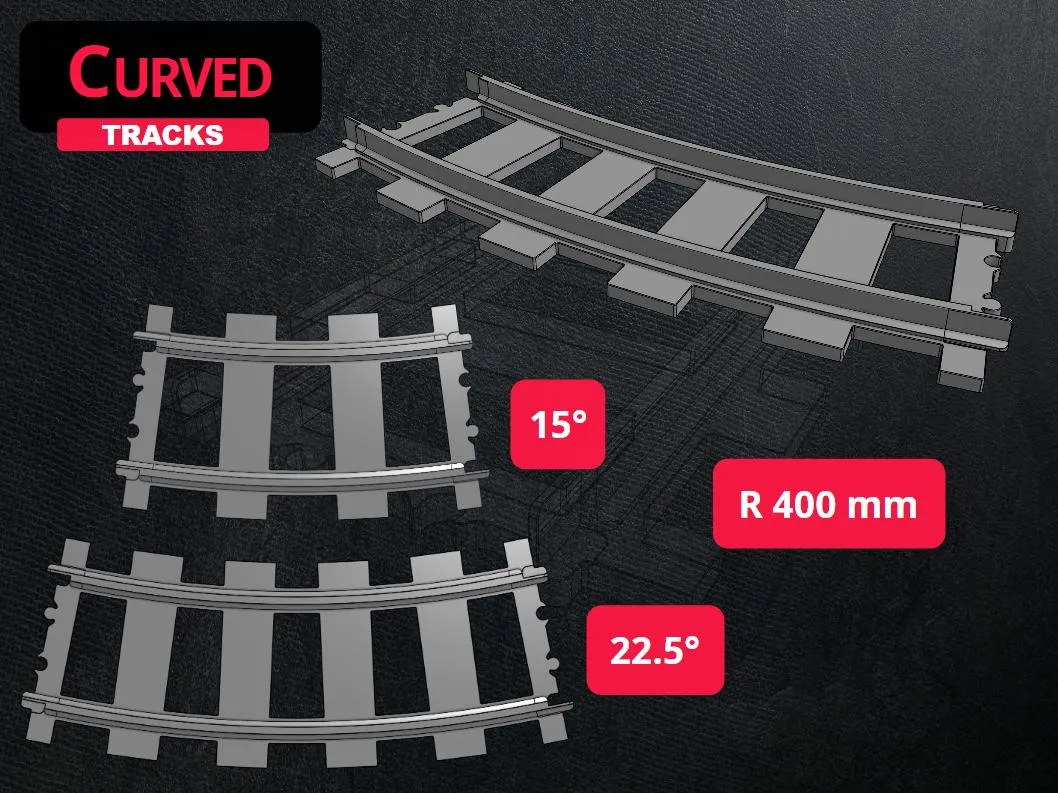Curved tracks - Free 3D Print Model - MakerWorld