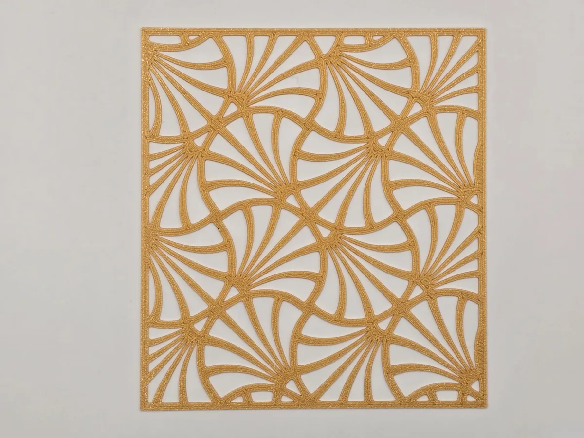 Wavy Shell Leaf Stencil Pattern Template - Free 3D Print Model - MakerWorld