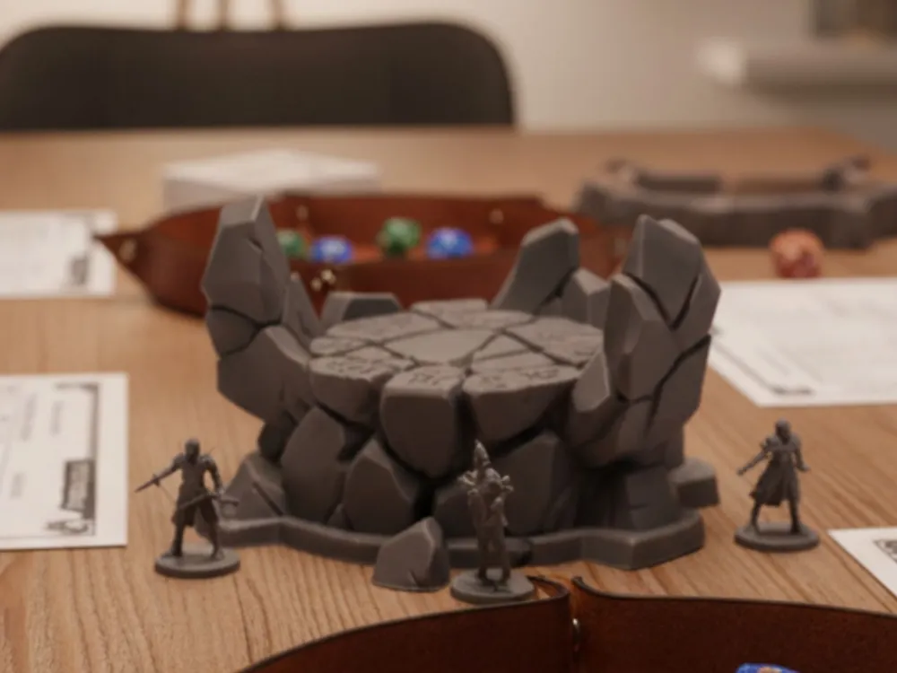 Rune Stone Altar - Free 3D Print Model - MakerWorld