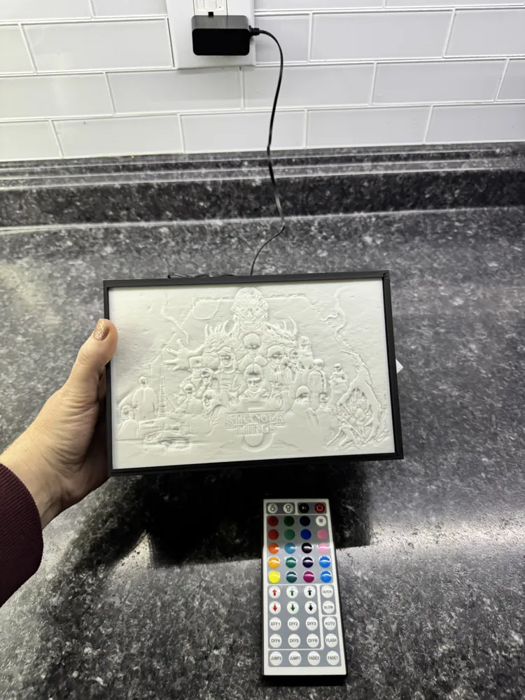 Stranger Things Season 5 Lithophane Light Box - Free 3D Print Model ...