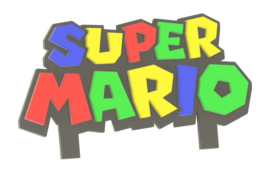 Logo MARIO - Nintendo - Free 3D Print Model - MakerWorld