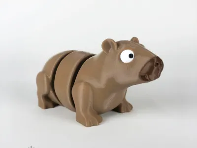 Cute Capybara Articulated by InPlace MakerWorld: Download Free 3D Models