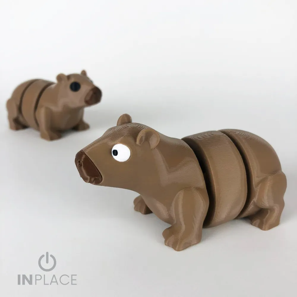 Cute Capybara Articulated by InPlace MakerWorld: Download Free 3D Models