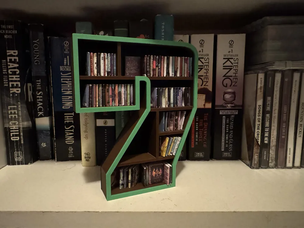 Alphabet & Number Mini Bookshelves: A-Z & 0-9 Set - Free 3D Print Model ...