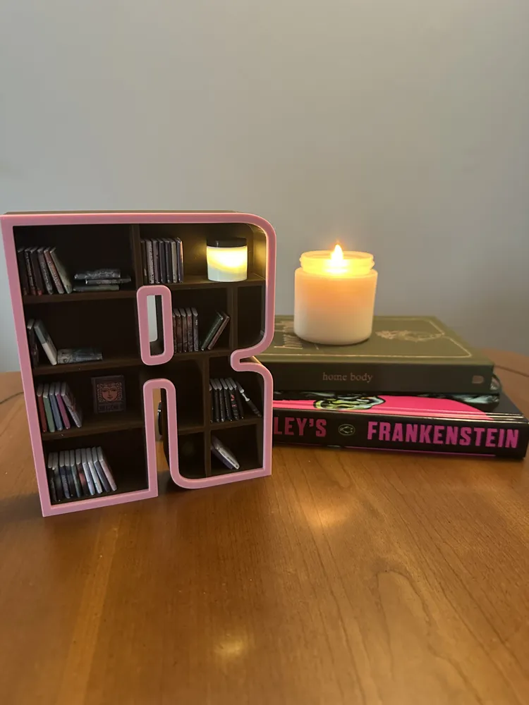 Alphabet & Number Mini Bookshelves: A-Z & 0-9 Set - Free 3D Print Model ...