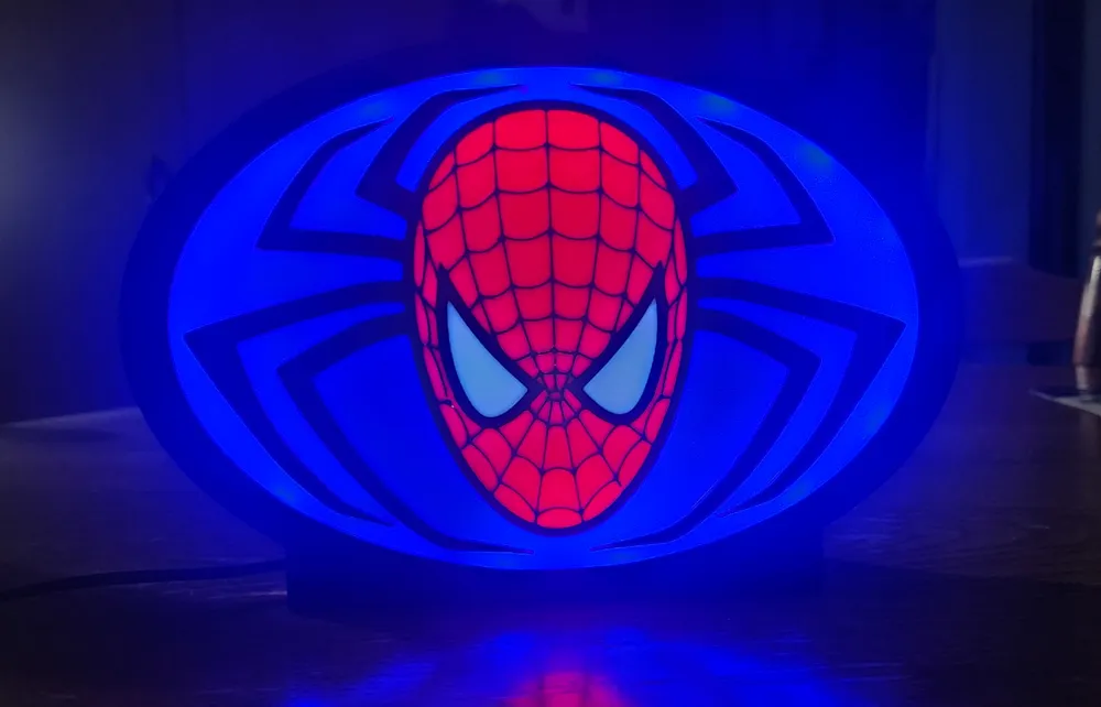 Spider Man Light Box by Blue-Fish - MakerWorld