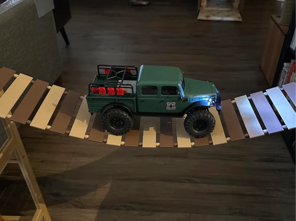 Modular Sketchy Rope Bridge Kit - 1/24 Scale RC - Free 3D Print Model ...