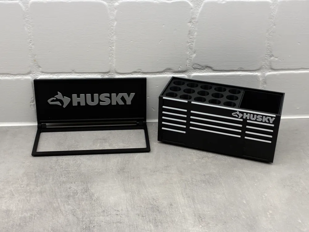 Husky inspired desk toolbox pen holder organizer by Mrtk1970 MakerWorld ...