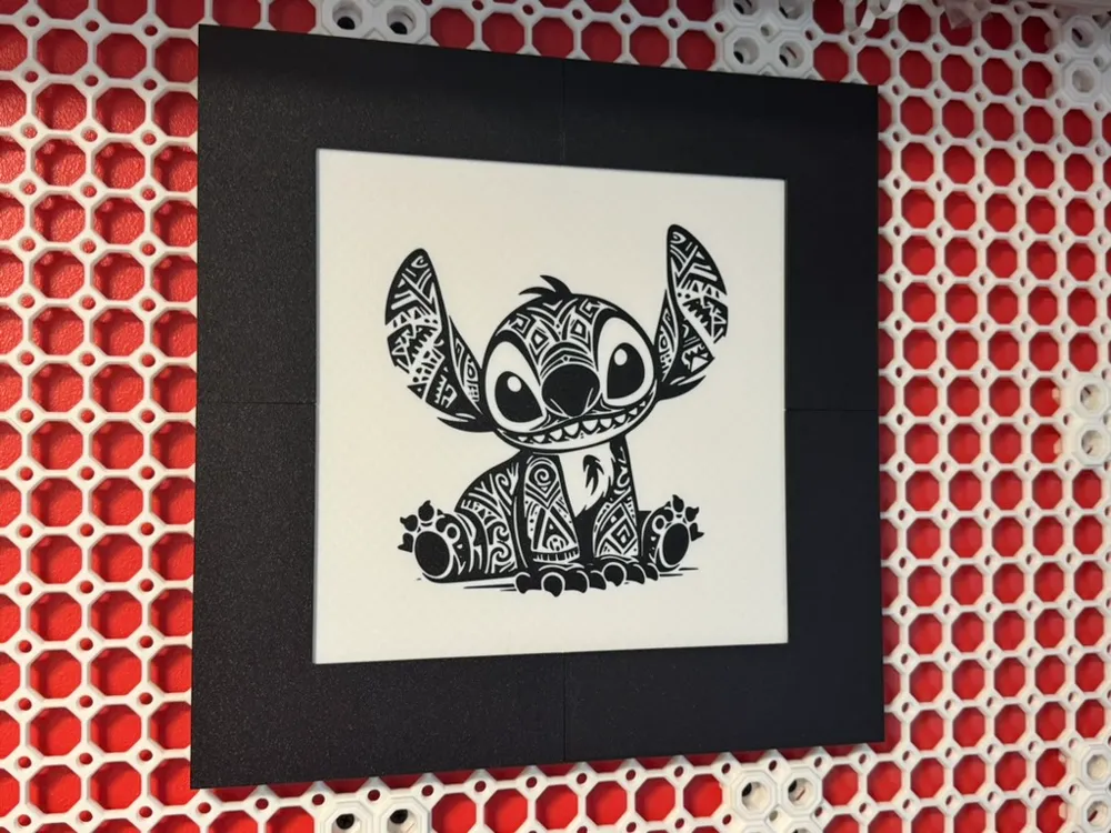 Disney Stitch Picture with Frame Remixed by cpiendl - MakerWorld