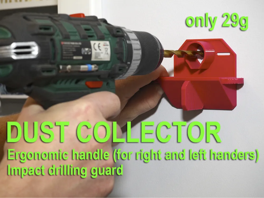 DUST COLLECTOR (Ergo handle;impact drilling guard) by PYXIS - MakerWorld