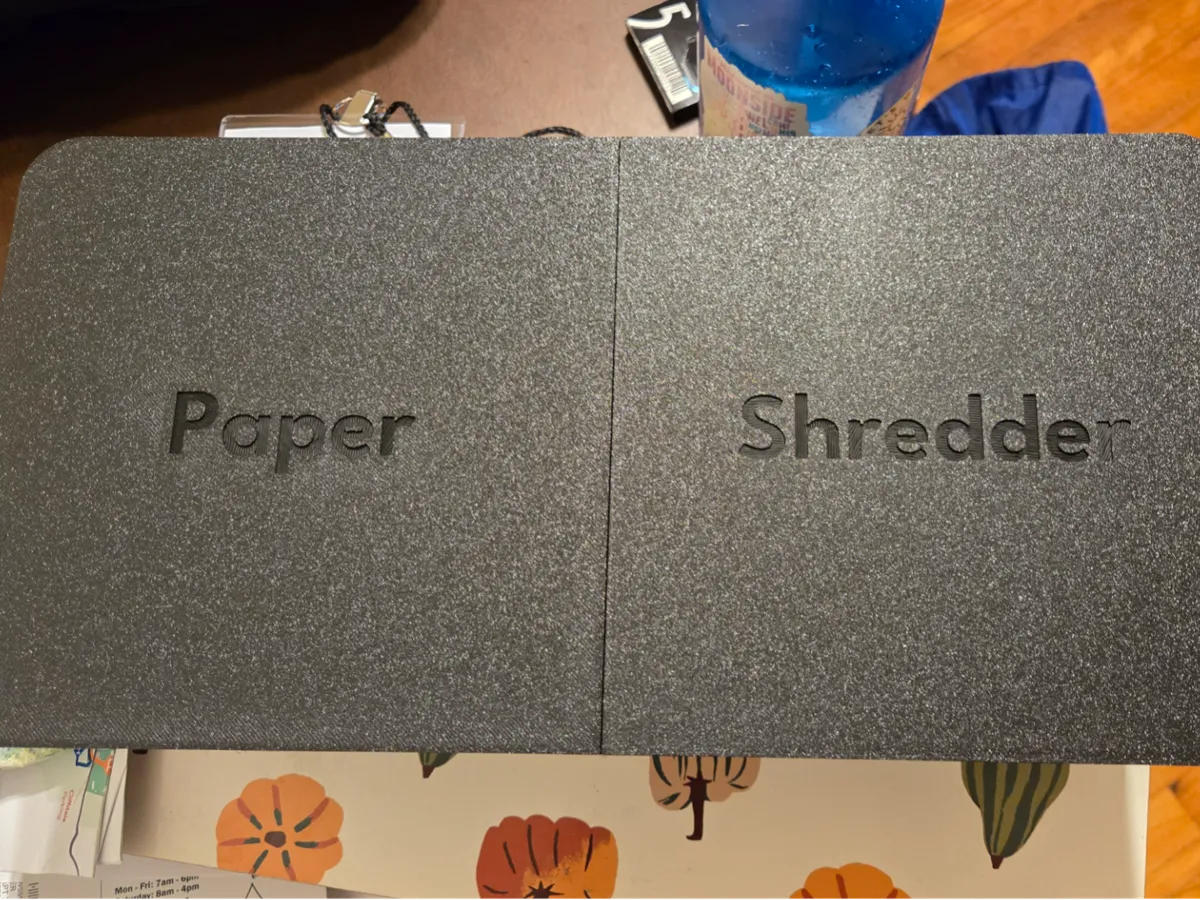 Portable Paper Shredder Box by jdawg114 MakerWorld: Download Free 3D Models