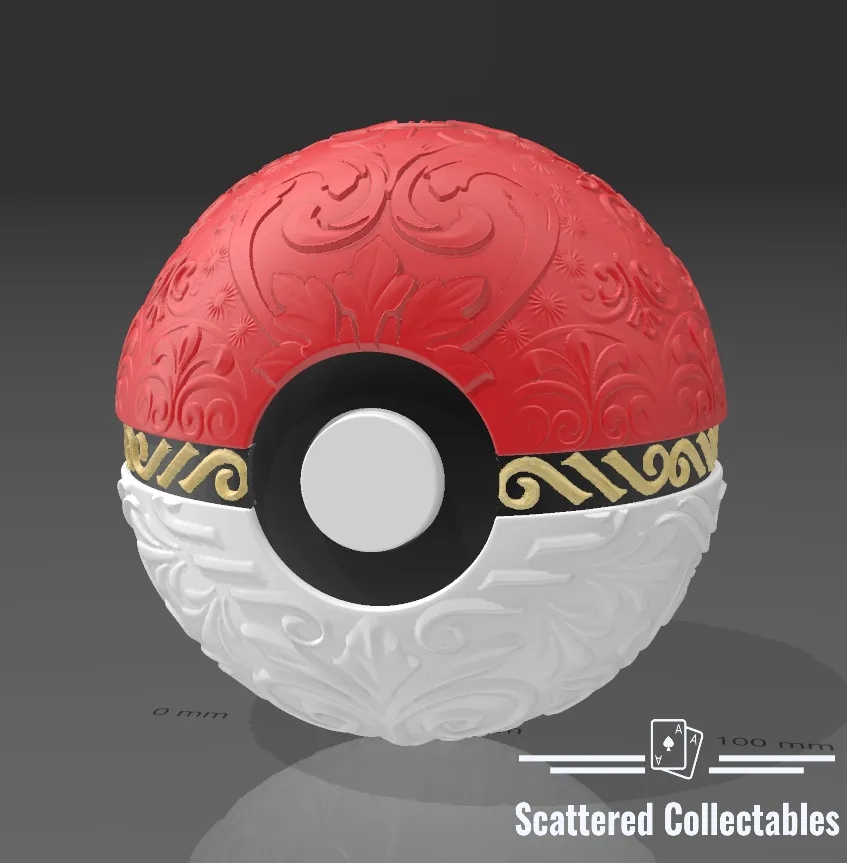 Ornamental Pokeball by Scattered Collectables - MakerWorld