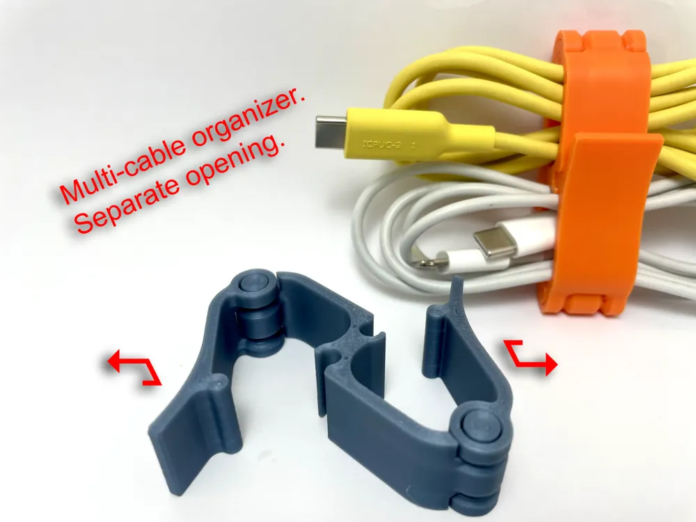 Multi-cable organizer - Free 3D Print Model - MakerWorld