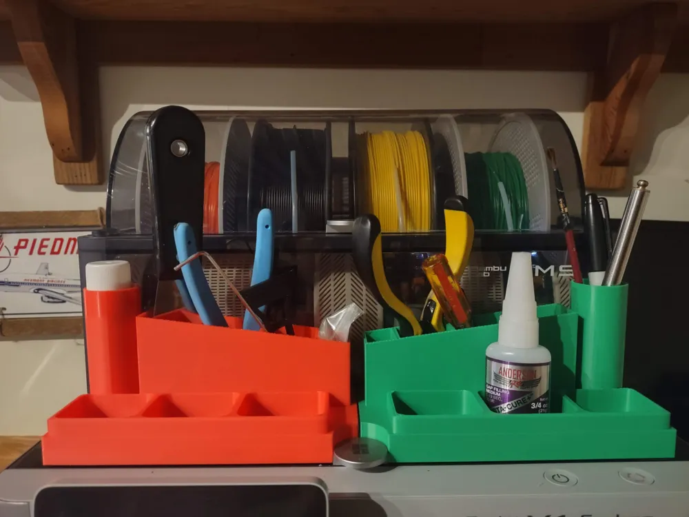 Bambu X1C P1S P1P storage AMS compatible by TacticalMachinery - MakerWorld