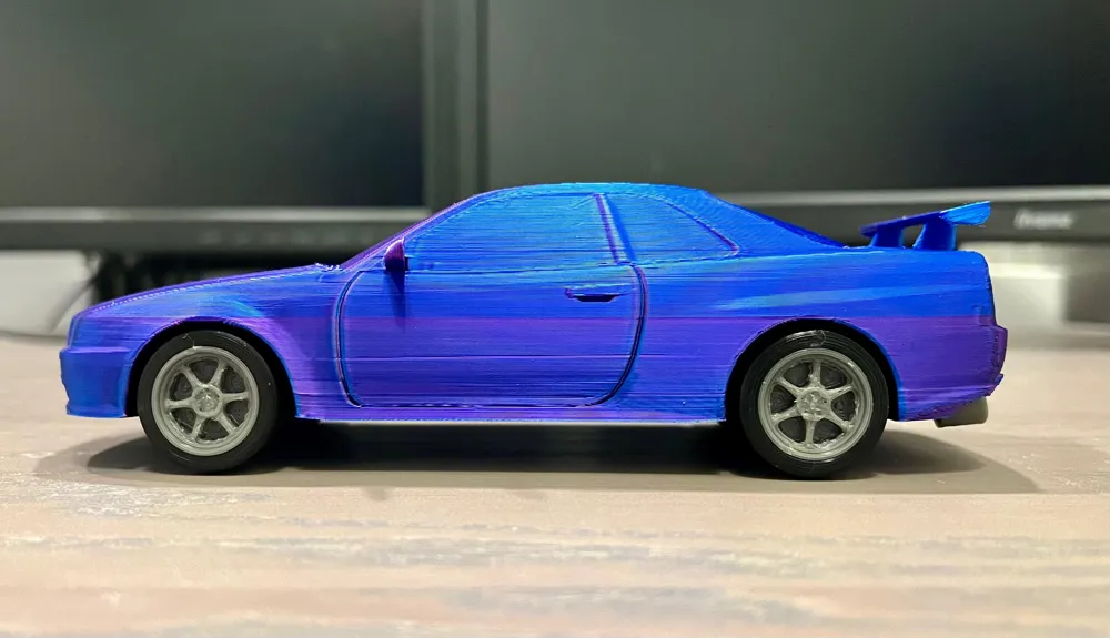 Nissan Skyline GTR R34 Kit Card Remixed by The Kit Card Guy MakerWorld ...