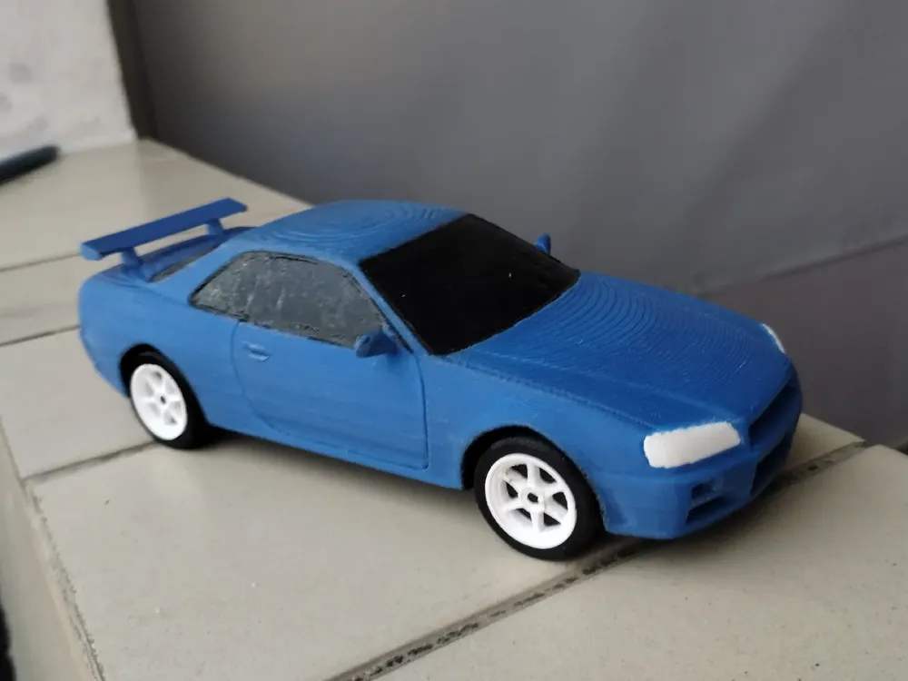 Nissan Skyline GTR R34 Kit Card Remixed by The Kit Card Guy MakerWorld ...